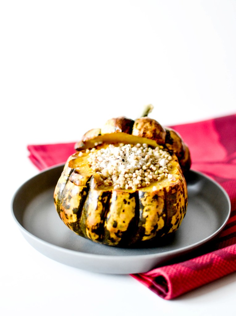 Courge Patidou – farcie au Sarrazin – Les Cookines