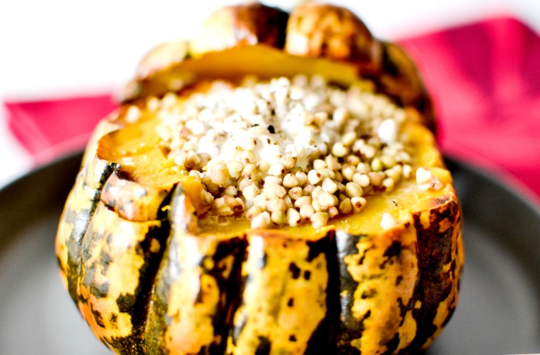 Courge Patidou – farcie au Sarrazin – Les Cookines