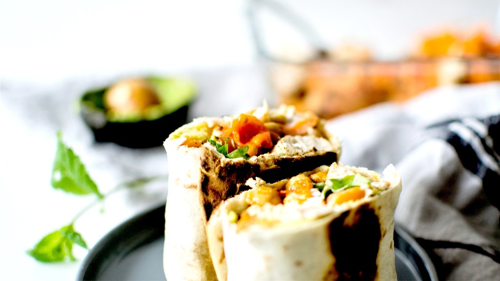 Fresh Burrito – Terriblement bon – Poulet, Patate douce, Avocat & Pois ...
