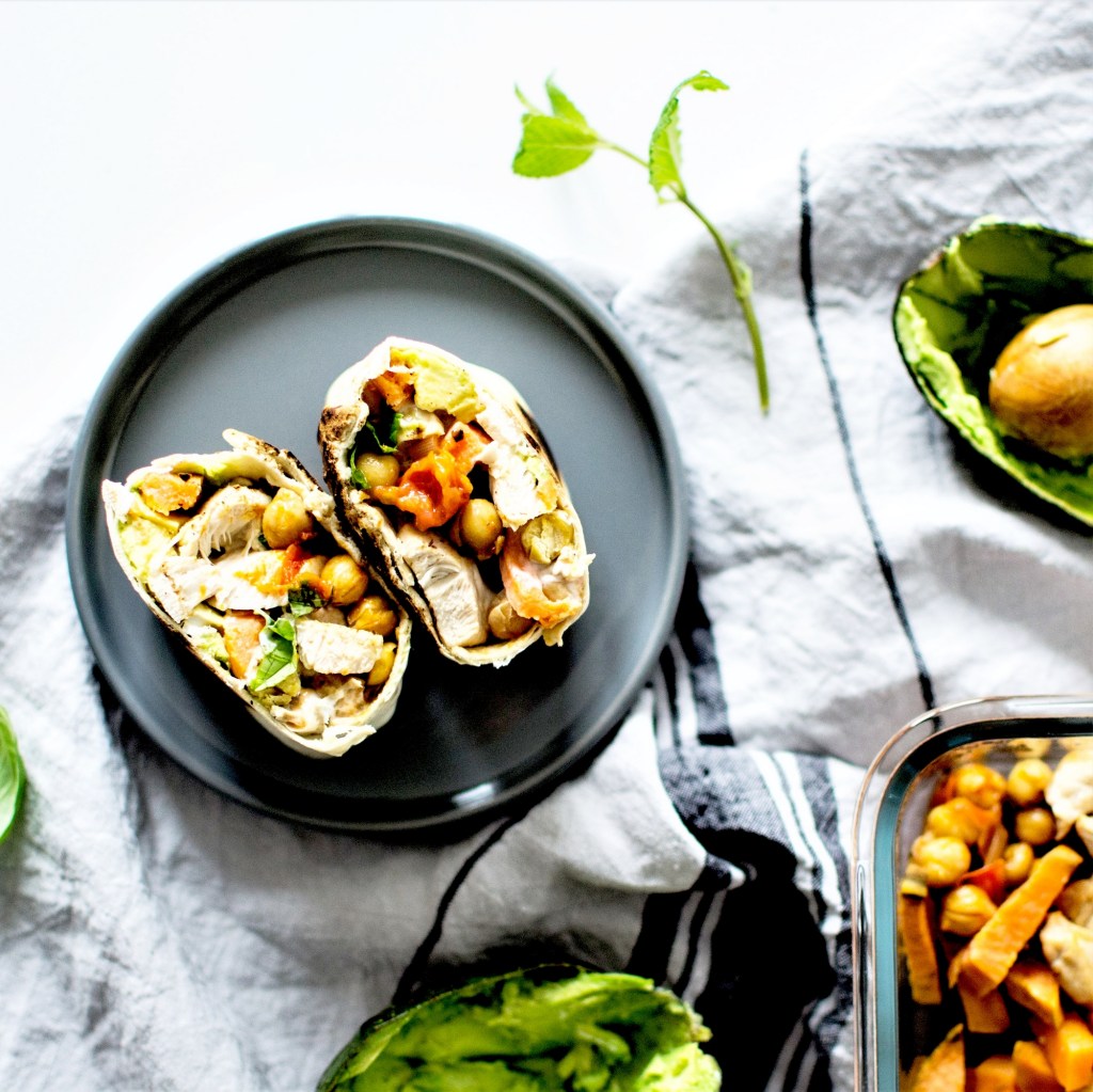 Fresh Burrito – Terriblement bon – Poulet, Patate douce, Avocat & Pois ...