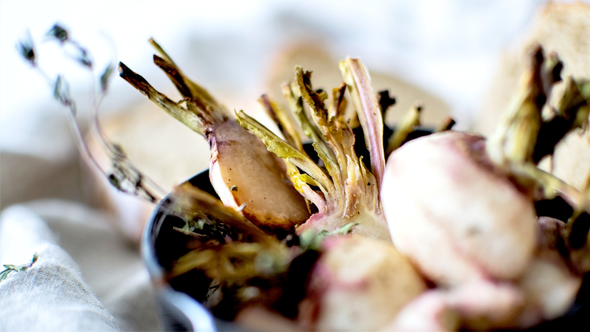 Navets nouveaux rôtis – Au Vinaigre et au Miel – Les Cookines