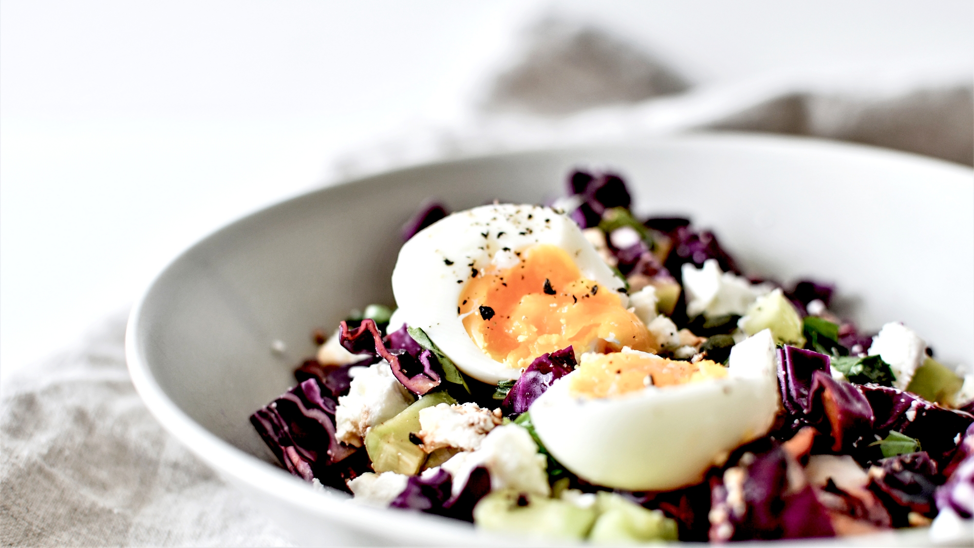 Salade de Chou-rouge & Feta – Les Cookines