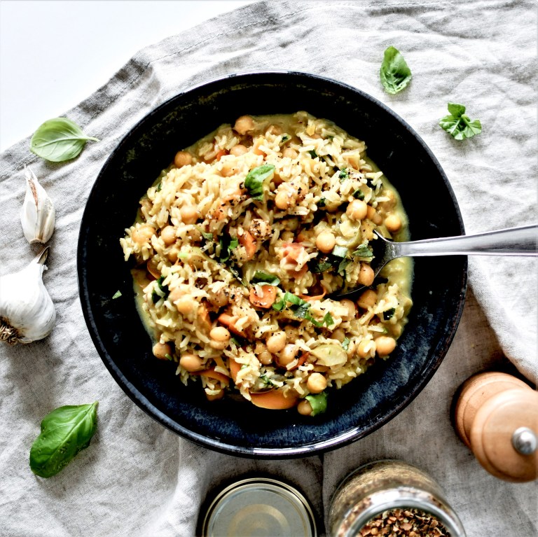 Curry de légumes, riz & pois-chiches – Les Cookines